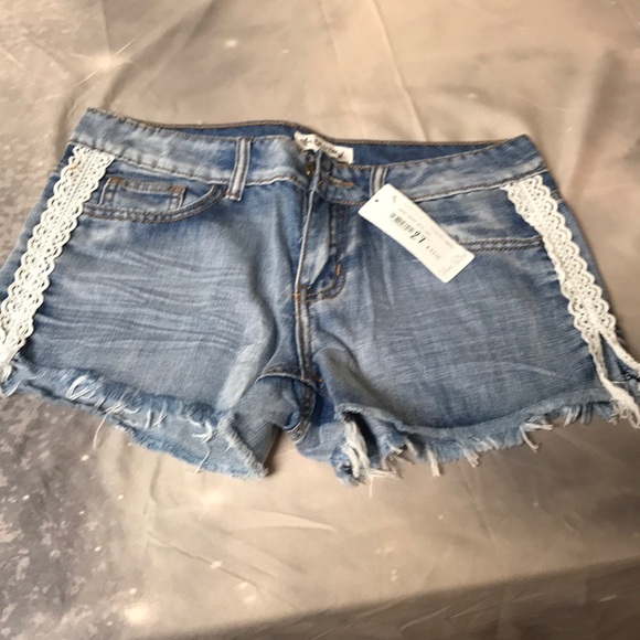island Gypsy | Shorts | Island Gypsy Jean Shorts With Lace Sides | Poshmark